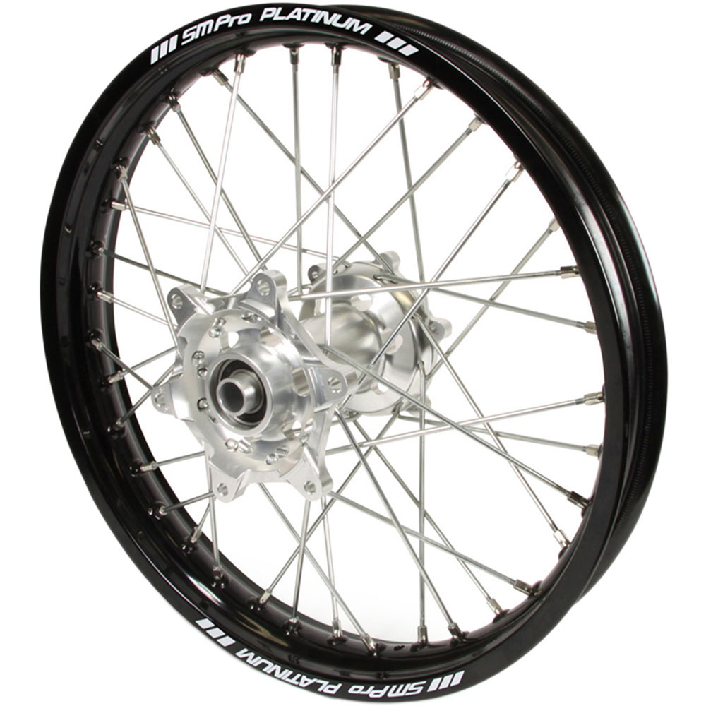 SM Pro Yamaha YZ125-YZ250/YZ250F-450F 02-25 Black/Silver Platinum 18 ...