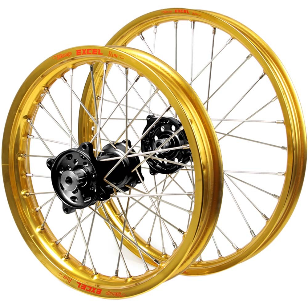 SM Pro Platinum Suzuki RM85 SW 02-25 17"/14" Gold/Black Wheel Set - SM ...