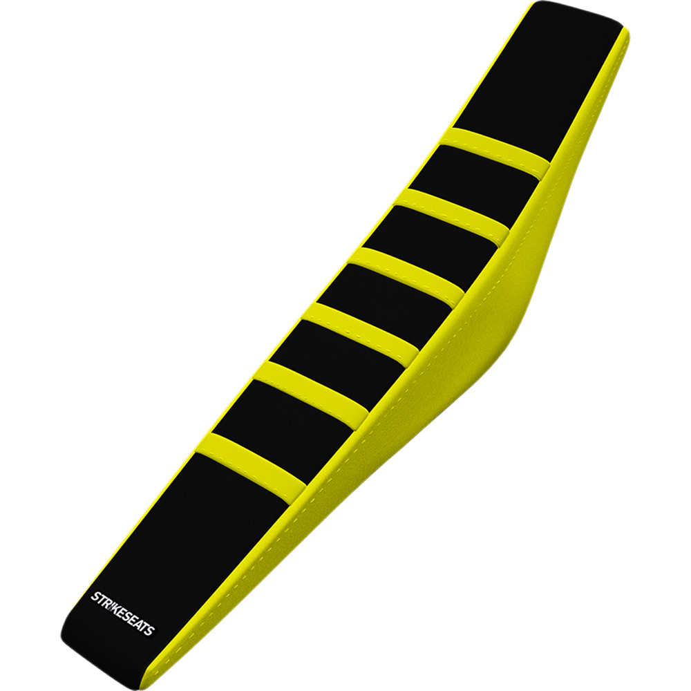Strike Seats Suzuki RM85 02-25 Gripper Ribbed Yellow/Black/Yellow Seat ...