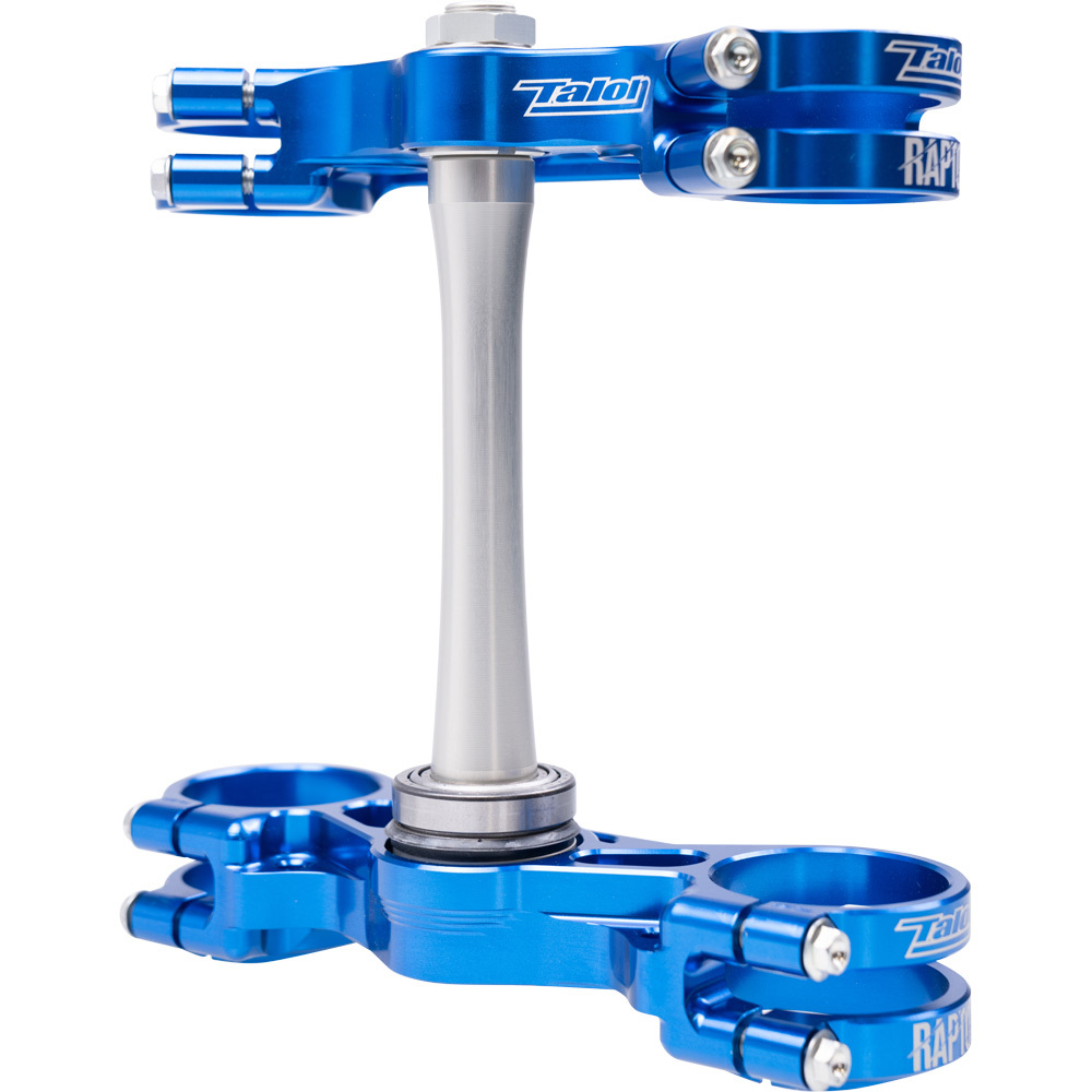 Talon Husqvarna TC/FC 14-25 Raptor Blue Adjustable Triple Clamps at MXstore