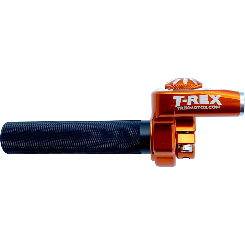 T-Rex KTM TPI/TBI/EFI Orange Race Spec Billet Throttle - T-Rex Moto-X