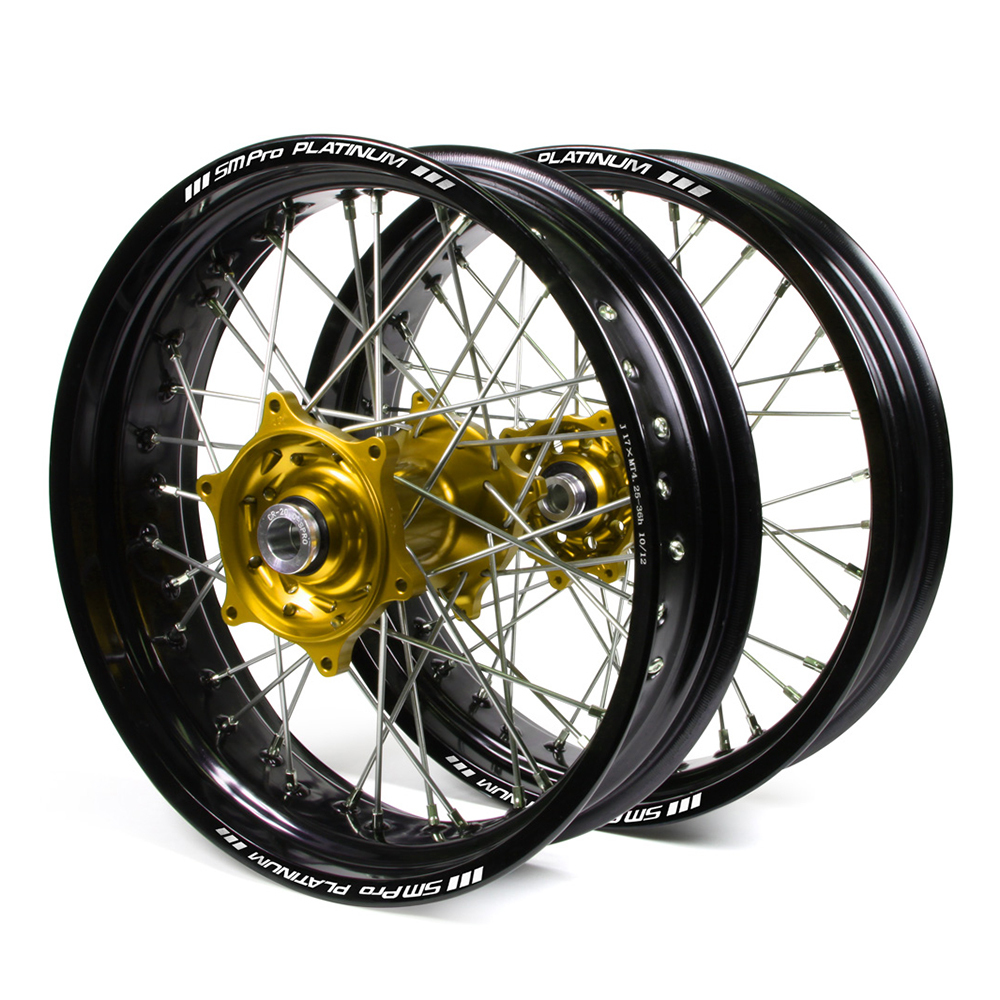 Talon/SM Pro Platinum KTM/Husqvarna/GAS GAS 03-23 Black/Gold Non Cushed ...