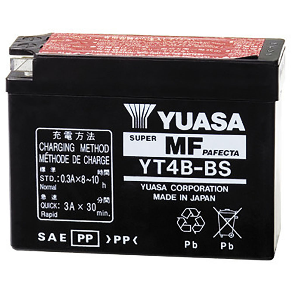 Yuasa YT4B-BS Super MF AGM Battery at MXstore