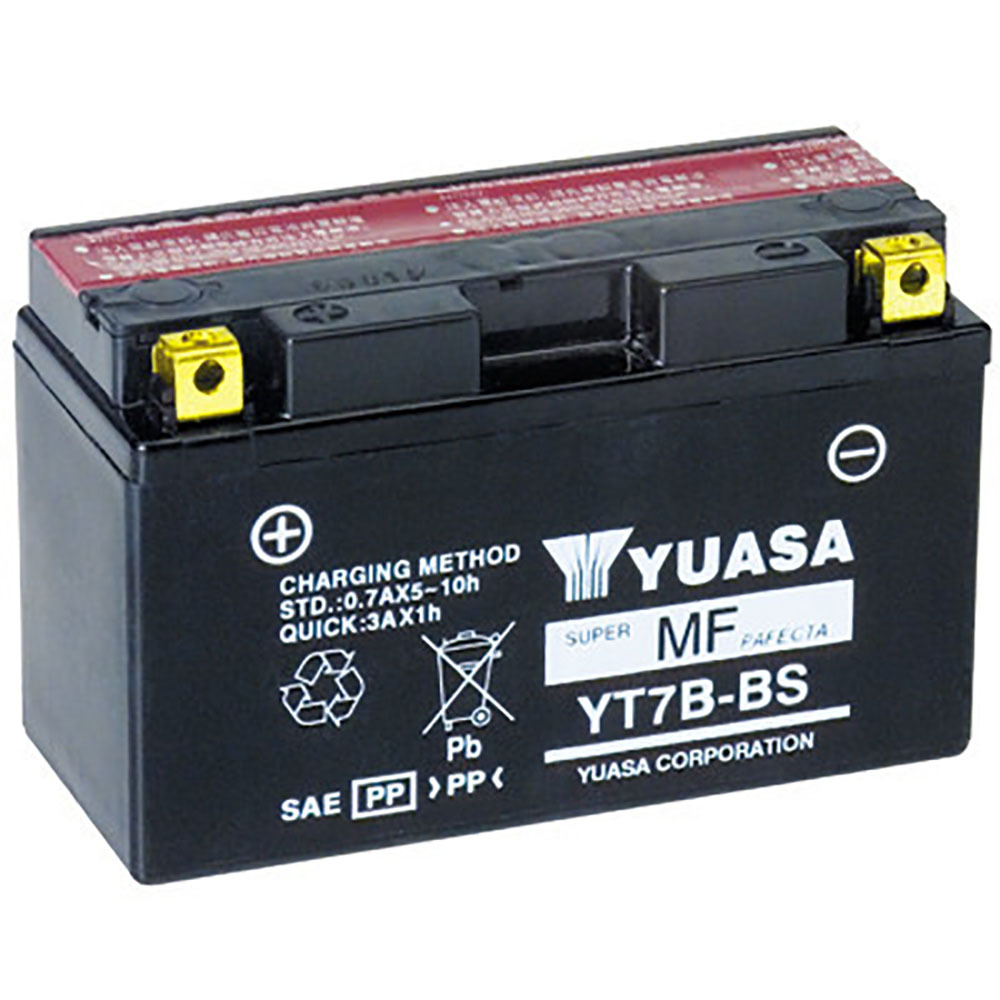 Yuasa YT7B-BS Super MF AGM Battery at MXstore