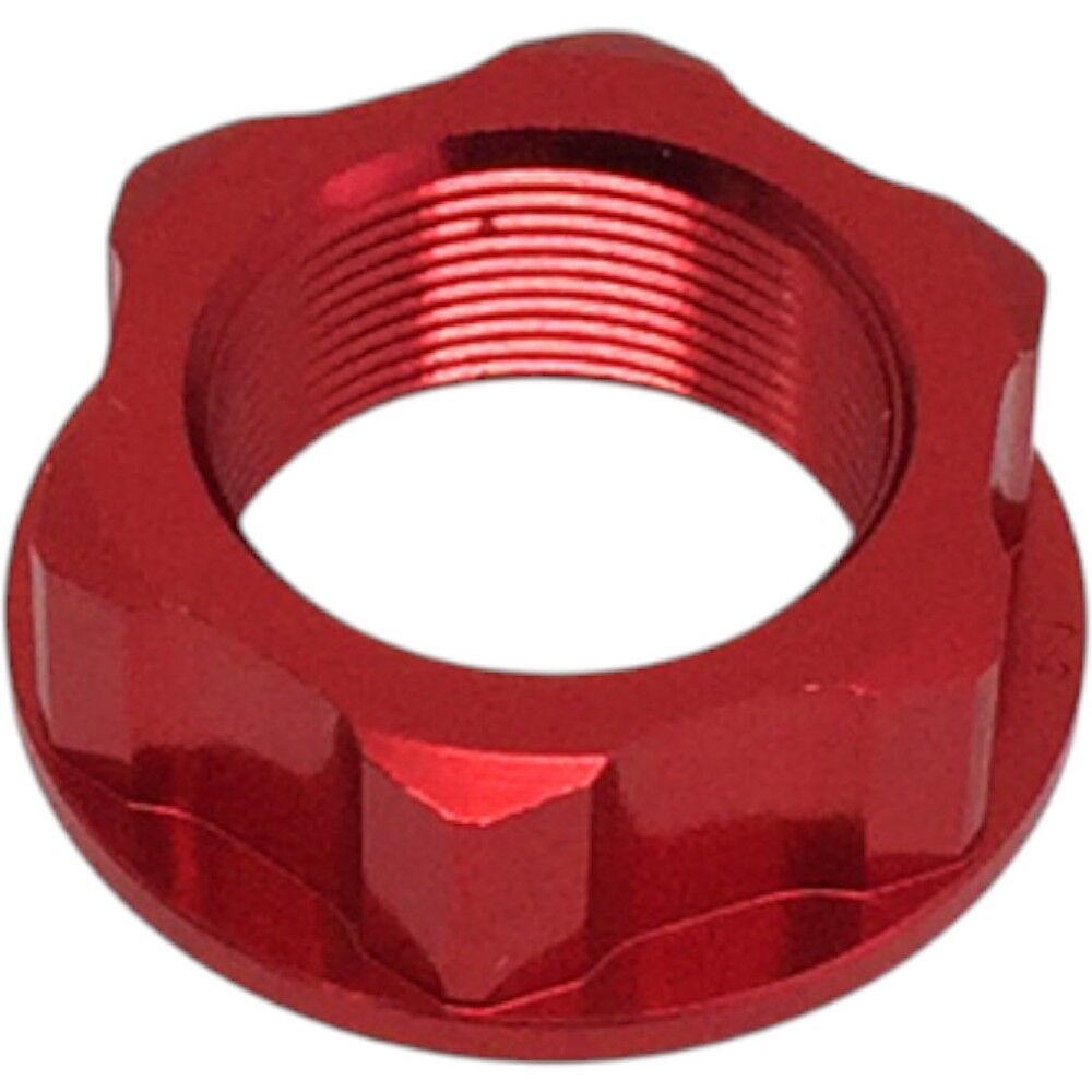 Zeta Kawasaki/Honda KX/CRF Red Steering Stem Nut at MXstore