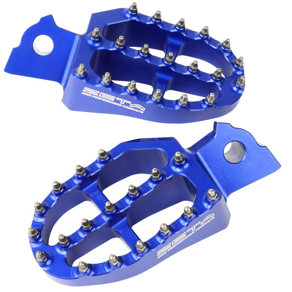 Zeta Husqvarna/KTM Blue Aluminium Foot Pegs at MXstore