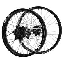 SM Pro/Excel One Gas Gas MC125 21-24 Black/Black Wheel Set - SM Pro Wheels