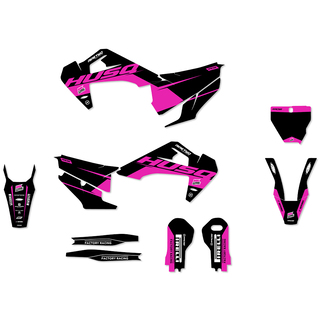 Acerbis Husqvarna TC/FC 125-450 19-21 Black White Plastics Kits at MXstore