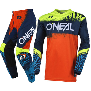 Oneal 2025 Element Shocker Blue Orange Kids Jersey At Mxstore